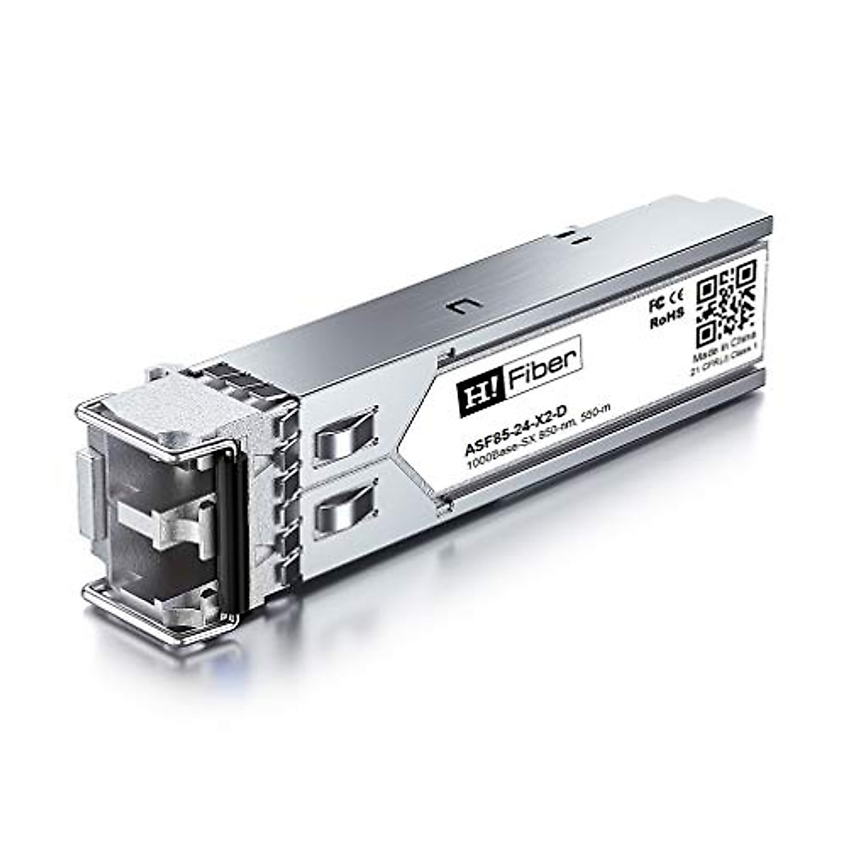 1.25G Multimode SFP LC Module, 1000Base-SX SFP Transceiver, MMF 850nm, 550m, DDM, for Netgear AGM731F, Mikrotik S-85DLC05D, Ubiquiti UniFi UF-MM-1G, Intel and More, 2 Pack