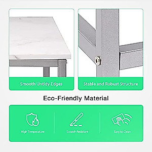 Coral Flower Coffee Table, End Table, Side Table, Bed Table,Modern Elegant Design, for Living Room, Bedroom, White