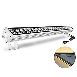 RSN LED 48W Wall Washer Light, 39.4in Wall Washer Linear Light 3000K Warm White, Super Bright 4800lm Outdoor Wall Washer led Light with US 3-Plug IP65 Waterproof Suitable for Garden, Bridge