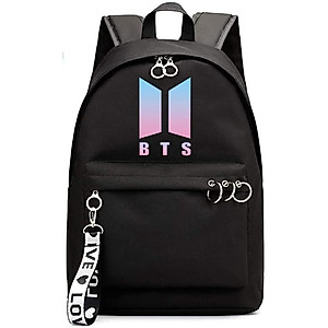 Yongshida Kpop Fashion BTS Backpack Colleage Bookbag School Bag Jimin Suga Jin Jhope RM jung kook V Fans Casual Daypack BTS Merchandise
