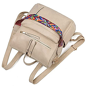 Backpack Purse for Women Fashion Convertible Travel Bag Multipurpose Design Faux Leather Satchel Handbags Ladies Girls Bookbag Shoulder Bags