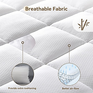 TERISTE 8 Inch Full Mattress Breathable Gel-Memory Foam Plus Pillowtop Mattress, Cool and Skin-Friendly, Fiberglass Free, Mattress in a Box, CertiPUR-US® Certified