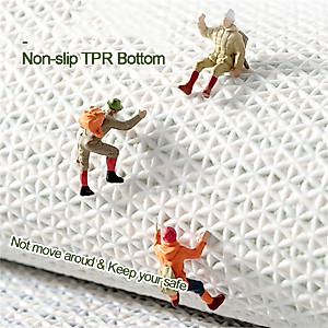 YYINYXY Green Moss Carpet for Bedroom 3D Irregular Aesthetic Bed Rug Living Room Cute Floral Sofa Rug Microfiber Fleece Carpet Home Decor (20x39'')