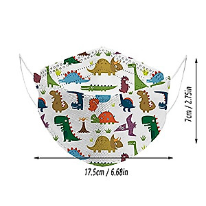 50 Pack Kids KF_94 FaceMásks Disposable with Cartoon Designs, 4-Ply 4D Printed Breathable FaceMásk for Boys Girls School (MultiColor_6)