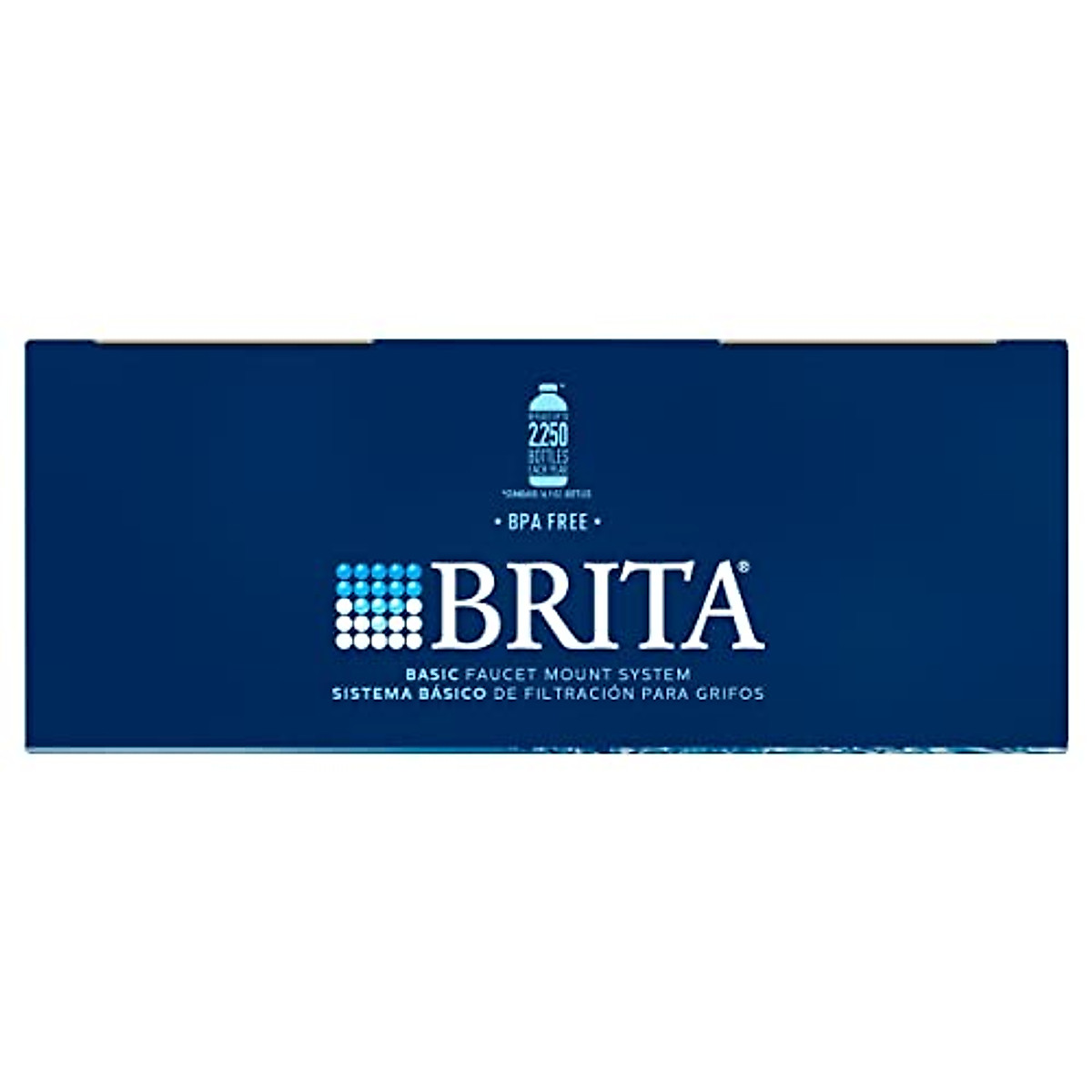 Brita Water Filter for Sink, Faucet Mount Water Filtration System for Tap Water, Reduces 99% of Lead, Chrome