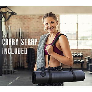 IUGA Pro Yoga Mat Non Slip Hot Yoga Mat Anti-tear Exercise Mat Eco Friendly Yoga Mats with SGS Certified Material Free Carrying Strap Included