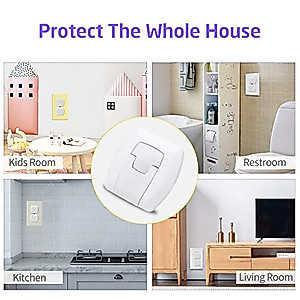 Outlet Covers Baby Proofing（32 Pack）with Hidden Pull Handle Child Safety Socket Cover Electric Power Plug Covers Protector Caps