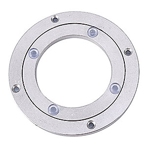 Turntable Bearing Lazy Susans, Heavy Duty Aluminium Alloy Rotating Bearing Turntable Round Dining Table Swivel Plate (4 inch*H8.5MM)