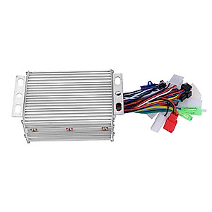 Demeras Brushless Controller Aluminium Alloy Electric Brushless Sine Controller Box Accessory for Electric Scooter E to Bike(36 48V)