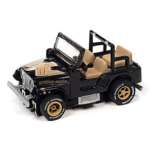Auto World Xtraction Off Road 1979 Jeep CJ-7 (Black) HO Scale Slot Car