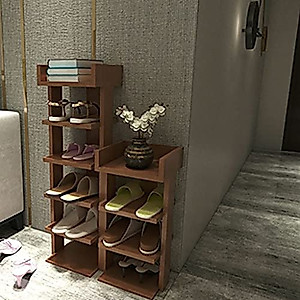 AVEO Shoe Rack White Narrow Shoe Rack for Entryway, Fashionable Simple Shoe Rack Suitable for Home Offiice 25 * 24 * 40cm (Multiple Choices) Shoe Cabinet (Size : 5 Layers of White)