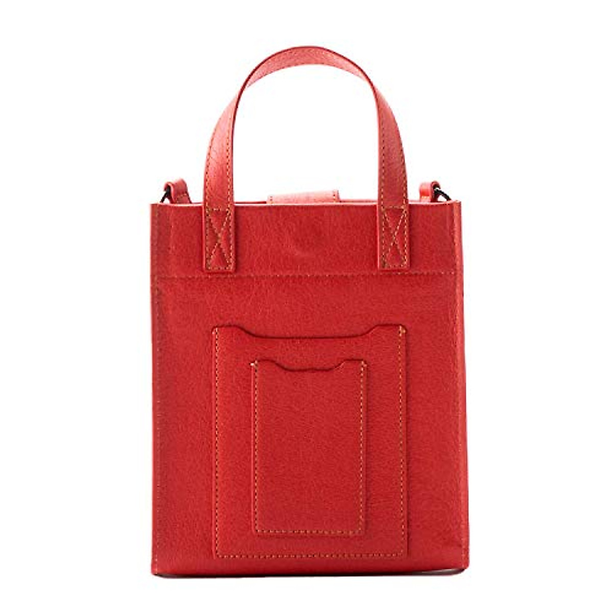 Harlie K SAMI Vegan Leather Small Crossbody Shoulder Bag Mini Purse Handbags for Women (Red)