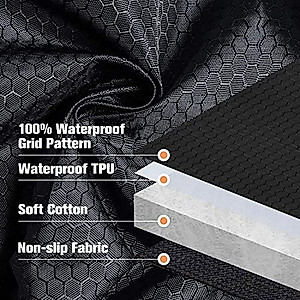 PETICON Dog Car Seat Covers for Back Seat, Waterproof Scratchproof Pet Bench Seat Covers for Cars, Trucks, SUVs, Nonslip Durable Back Seat Cover for Dogs, Washable Backseat Protection, Black