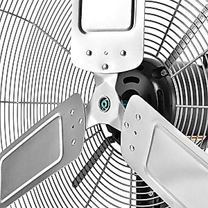 Global Industrial 24" Deluxe Oscillating Wall Mount Fan, 3 Speed, 8,650 CFM, 1/2 HP