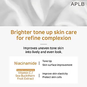 APLB Glutathione Hyaluronic Acid Tone Up Cream 2.37FL.OZ/Korean Skin Care, Long lasting Hydrate moisture through Hyaluronic Acid