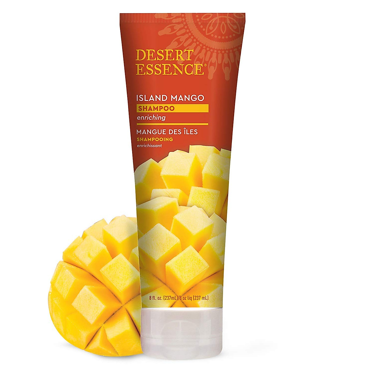 Desert Essence Island Mango Shampoo & Conditioner Bundle - 8 Fl Ounce - Enriching - Shea Butter - Jojoba Oil - Smooth & Silky - Soft & Healthy