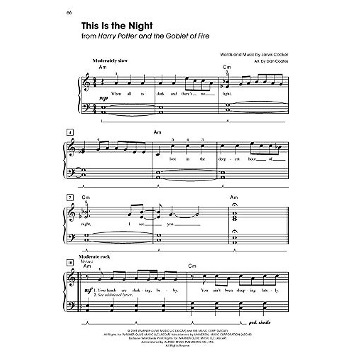 Harry Potter -- Sheet Music from the Complete Film Series: Easy Piano