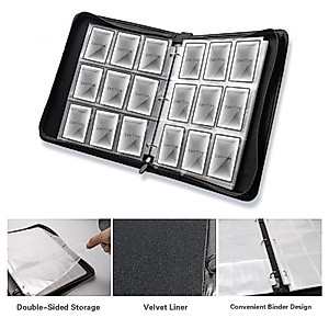 OMOTIYA Trading Card Binder, Fit 720 Cards with 9-Pocket Double Side Pages, Baseball Collection Binder with 40 Sleeves Included, Sports Card Collectors Album Holder for TCG