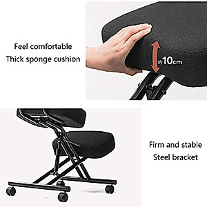 Kneeling chair Home Office Chairs Student Sitting Posture Correction Chair Lifting Chair Adult Office Study Chair Home Computer Chair with Moving Roller
