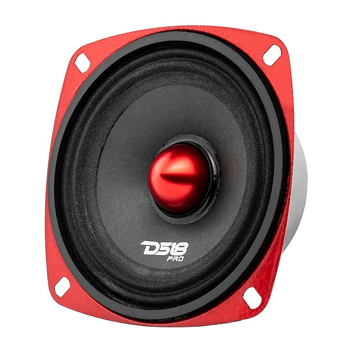 DS18 PRO-X4.4BMSL Car Speaker 4" Shallow Mid-Range Loudspeaker with Bullet 200 Watts Max Power 100 Watts RMS 4-Ohm - Boost Your Sound System’s Volume - 1 Speaker