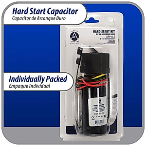 Appli Parts Hard Start kit for air conditioner includes Capacitor 88-108MFD 330V and Potential Relay for 1-3 Ton air Conditioner scroll and reciprocating compressors 208-244 Volts 1Ph APHS-1