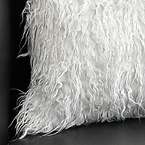 Lush Decor Luca Decorative Throw Pillow, 18" X 18", White