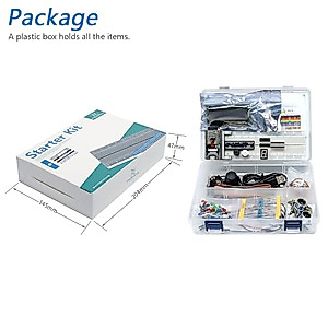 Freenove Super Starter Kit for ESP32-WROVER (Included) (Compatible with Arduino IDE), Onboard Camera Wireless, Python C, 536-Page Detailed Tutorial, 173 Items, 82 Projects