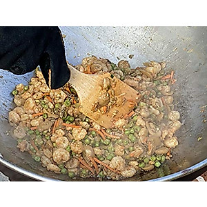 King Kooker 24WC 12" Portable Propane Outdoor Cooker with Wok, 18.5" L x 8" H x 18.5" W, Black