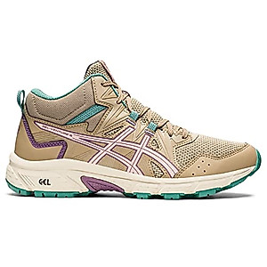 ASICS Women's Gel-Venture 8 Mid Top Running Shoes, 8.5, Wood Crepe/ROSEQUARTZ