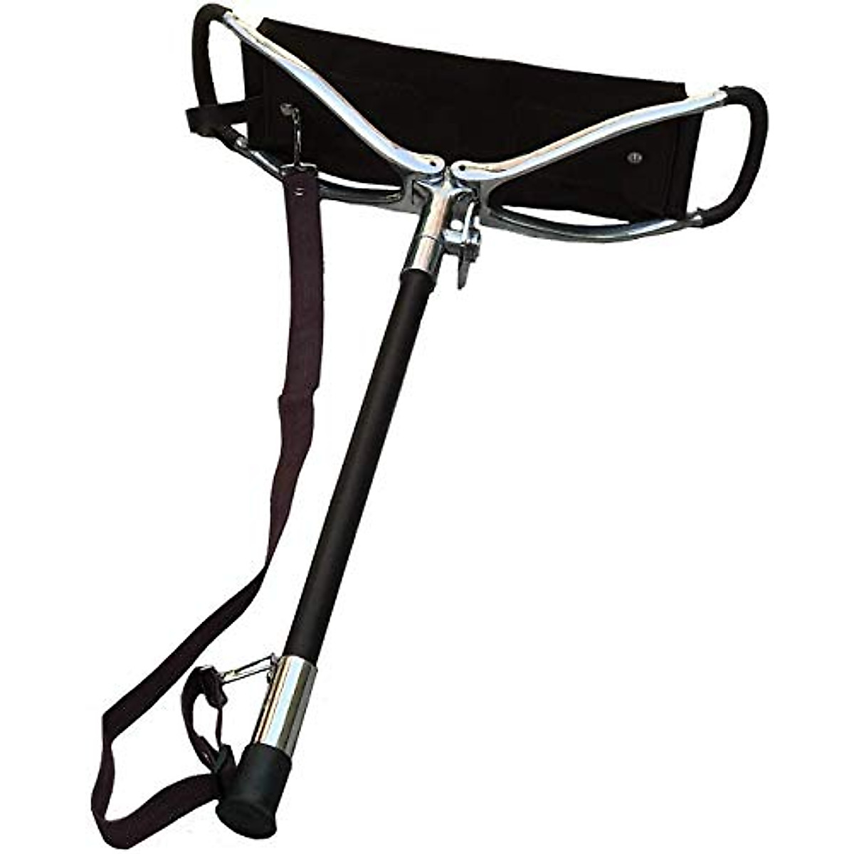 Adjustable Antique Brown Shooting Stick | Very Durable Big Size Leather Seat Folding Chairs | Polo Fishing Golf Seat Stick | Lightweight Hiking Walking Sticks