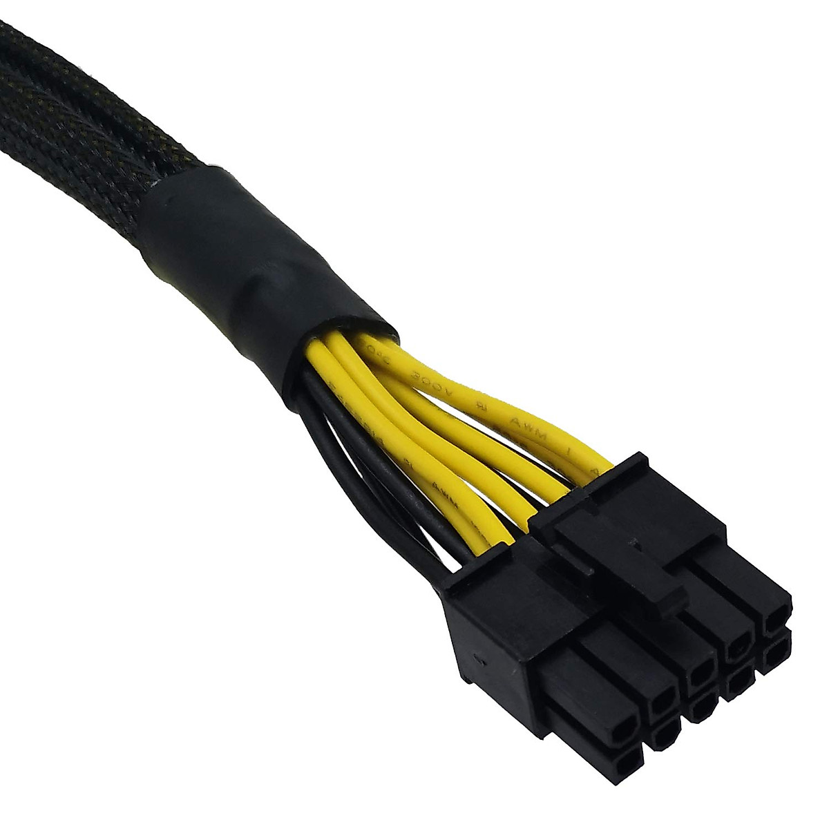 COMeap GPU Power Cable for Dell Precision 5820 7820, 10 Pin to 8 Pin(6+2) 6 Pin PCIe GPU Power Adapter Sleeved 21-inch (53cm)