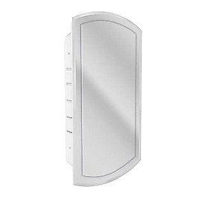Head West 8209 Medicine Cabinet Mirror, 16 X 30, White