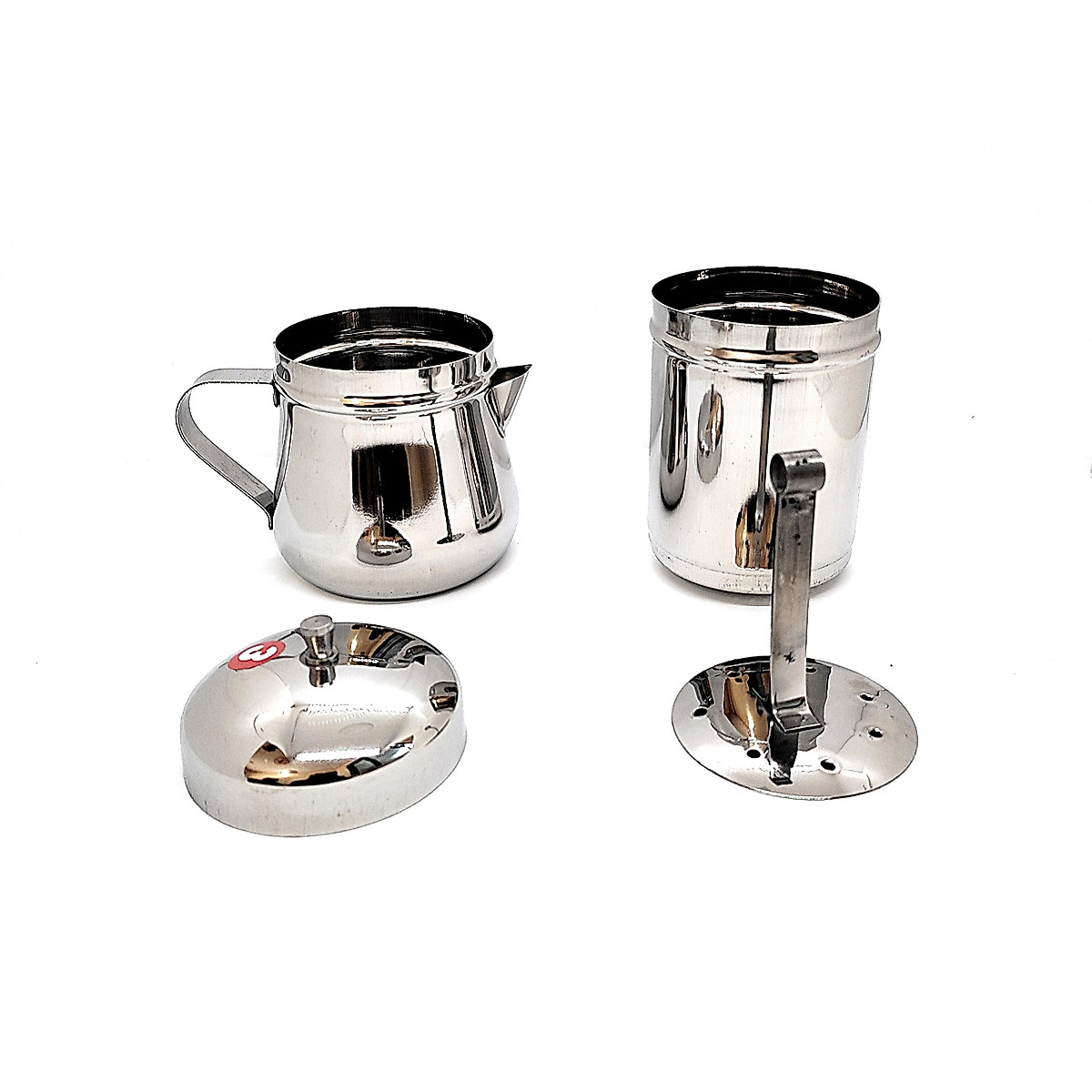 KERAM Coffee filter-drip coffee maker 2-3 cup/coffee bar accessories-stainless steel coffee filters-dripper camping-hiking reusable slow metal south indian pour over dripper