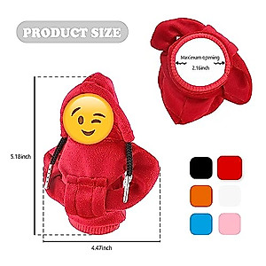 OFBAND Gear Shift Knob Cover,Automotive Interior Accessories Shift Knobs Fashionable Hooded Shirt Car Shifter Knobs Cover Trim,Universal fit Shift knob Cover Car Interior Decor Accessories(Red)