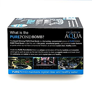 Evolution Aqua Pure Pond Bomb – for Crystal Clear Healthy Water, Treats up to 20,000 litres