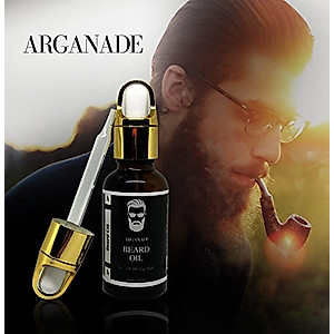 Arganade Premium Beard Oil - Leave-in Conditioner & Softener - Beard Growth Stimulating Oil (Bay Rum)