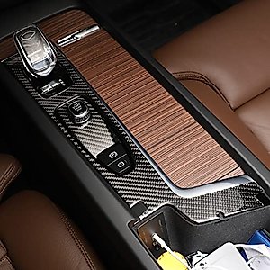 TAIKOO Car Carbon Fiber Interior Accessories Patch for 2018 2019 2020 2021 2022 2023 Volvo xc60 s60 v60 Accessories(Type A)