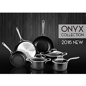 TECHEF - Onyx Collection, 12-Inch Grill Pan, coated with New Teflon Platinum Non-Stick Coating (PFOA Free) (12-inch)