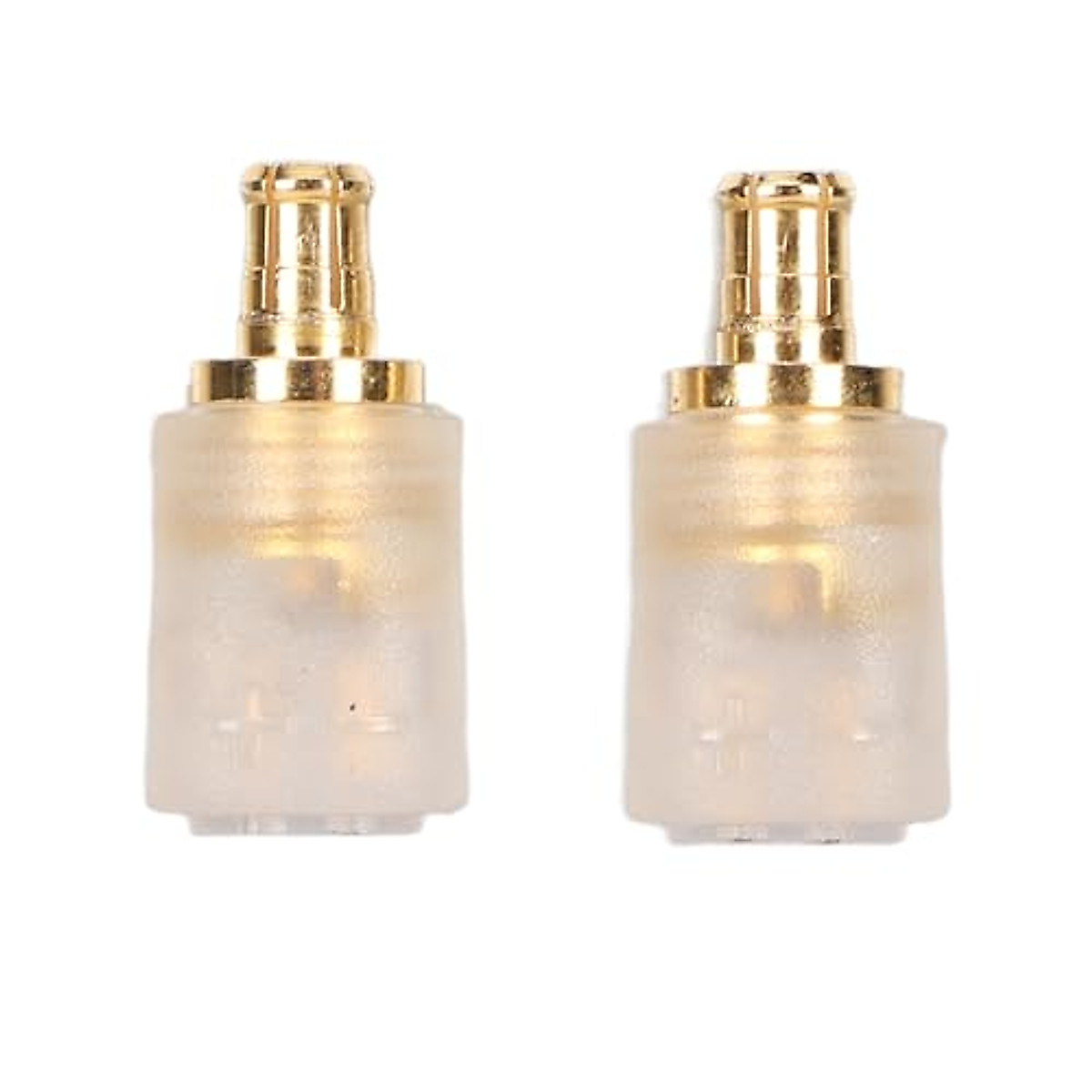 Headphone Cable Connector, Universal Lossless Sound Small Impact Resistant A2DC to 0.78mm 2 Pin Adapter Male to Female for CKR90 for CKS1100 for E70 for LS400 (Transparent)