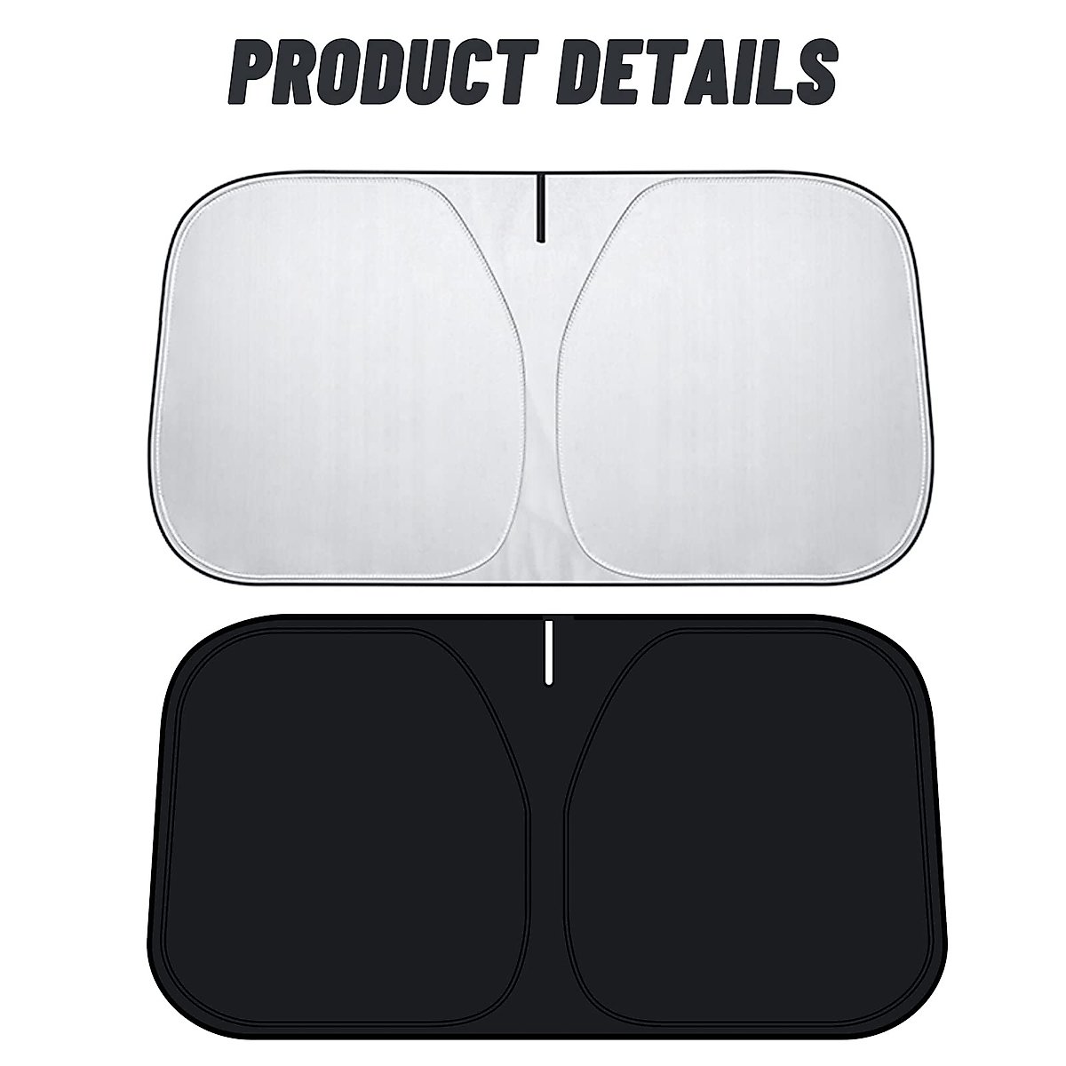 D-Lumina Windshield Sun Shade for 2020 2021 2022 2023 Hyun-dai Palisade Accessories, Front Window Sunshade Sun Visor Protector Block UV Rays Heat, Foldable 2 Layers 210T Material