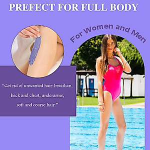 PURPLESKY Wax Beads, 3.3LB Coarse Hard Wax Beads Bulk for Hair Removal, Waxing Beads for Brazilian Bikini, Leg, Chest, Back, Lavender Scent