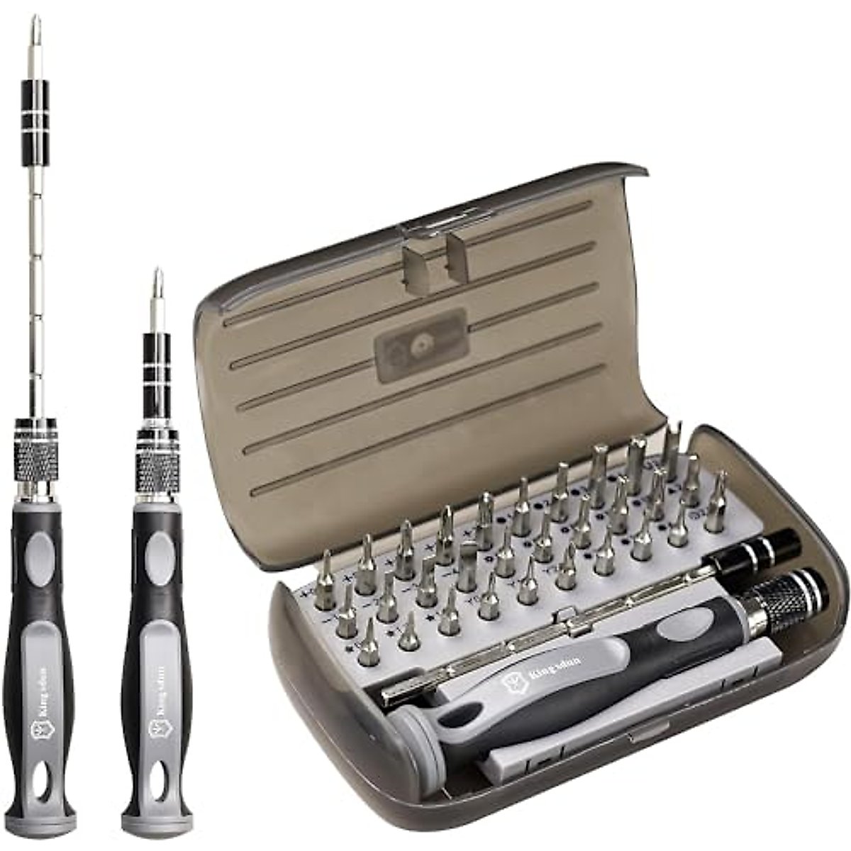 32-in-1 Precision Screwdriver Set, Mini Screwdriver Set Tool Kit, Non-Slip Handle Magnetic Screwdriver Set for DIY Enthusiasts, Screwdriver Bit Set for Computer, Laptop, Phone, Watch, Electronic