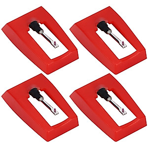 Zerodis Record Player Needle, 4pcs Turntable Replacement Record Player Cartridge Needle for Record Player Phonograph