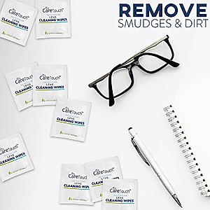 Care Touch Lens Wipes for Eyeglasses, 210ct - Eyeglass Wipes Individually Wrapped, Eye Glass Cleaner Wipes, Lenses Wipes for Cleaning Glasses, Glasses Cleaner, Eye Glass Lens Cleaner, Glasses Wipes