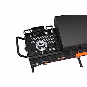 Blackstone 1550 On The Go Combo with Wheels, Legs Hood & Side Shelf Heavy Duty Flat Top Portable BBQ Griddle Grill Station for Kitchen, Camping, Outdoor, Tailgating, Black