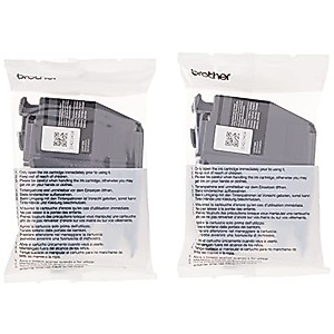 Brother Genuine LC30132PKS 2-Pack High Yield Black Ink Cartridges, Page Yield Up to 400 Pages/Cartridge, LC3013