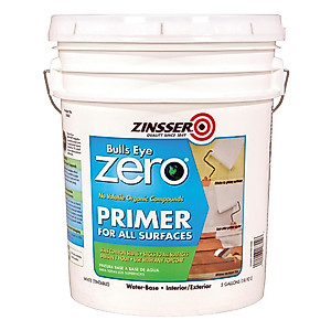 Zinsser 249021 Bulls Eye Zero Primer, 5 Gallon, White