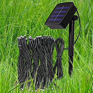 Xunata 171ft Solar Christmas Light, 500 Units LED 2 Modes Solar Powered Fairy String Lights for Outdoor, Gardens, Homes, Wedding, Christmas Party, Waterproof (Warm White)