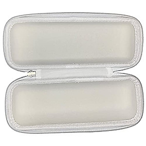 Solvacom Compact Zippered Sonos Roam Travel Case – Zip Up Carrier Storage Box Zipper Bag for Carrying Sonos Roam Portable Bluetooth Speaker (White)