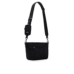 Desigual Accessories Fabric Across Body Bag, Black